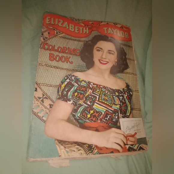 Whitman Publishing | Toys | Mid Century Mcm Elizabeth Taylor Coloring ...